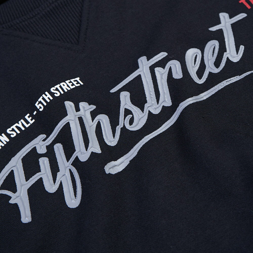 男裝 不規則印花剪接長袖T恤-黑色 (560808) 【5th STREET】【APP下單享4%回饋】 | 5thSTREET官方旗艦店直營店 ...