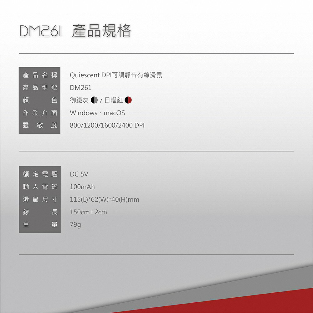 DIKE DM261 Quiescent DPI 可調靜音有線滑鼠 靜音滑鼠 有線滑鼠 辦公室滑鼠 USB滑鼠 | 鯊很大旗艦館 | 樂天市場Rakuten