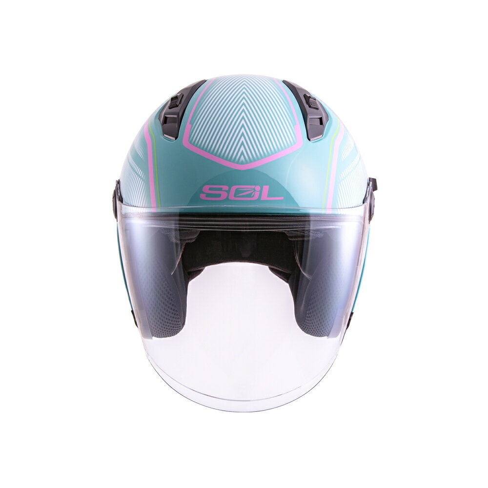 【SOL Helmets】SO-12開放式安全帽 (極光_綠/粉) ｜ SOL安全帽官方商城 | SOL Helmets | 樂天市場Rakuten