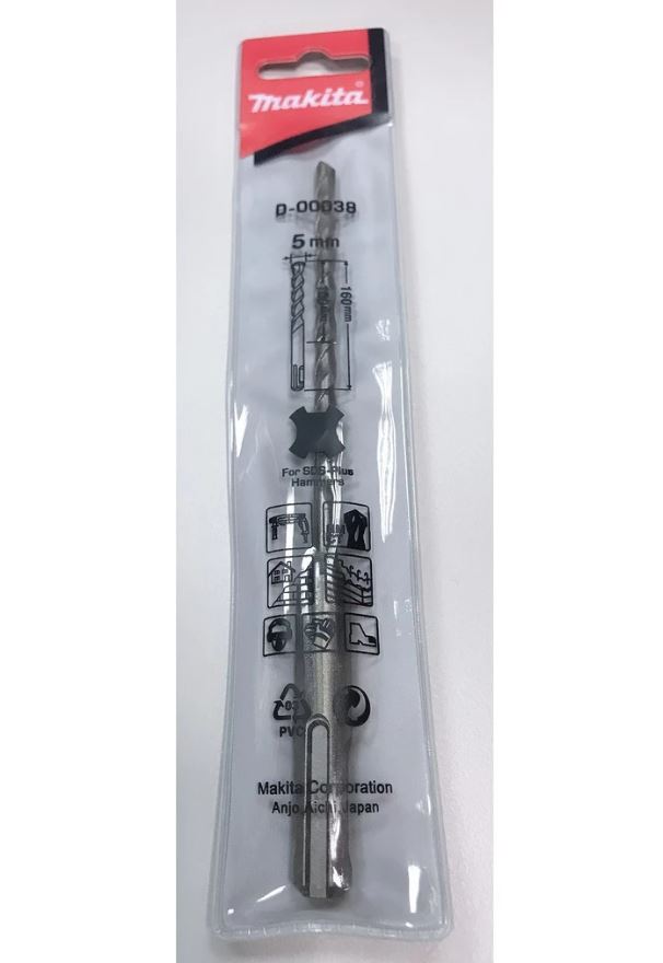 MAKITA 牧田 D-00038 四溝二刃 四溝鑽頭 5*160mm 配件 水泥 鑽頭 鑽尾 四溝 免出力 | 台灣牧田五金行 | 樂天市場 ...