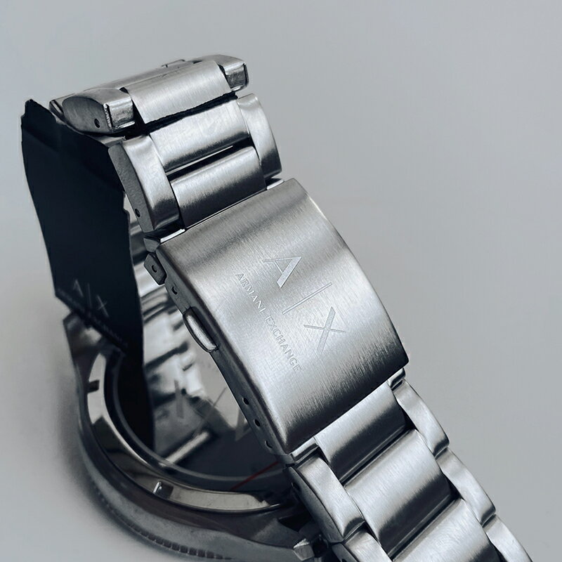 美國百分百【Armani Exchange】AX 手錶腕錶 阿曼尼 鋼錶帶 三眼 大鏡面 AX1750 黑色 BG34 | 美國百分百直營店 ...