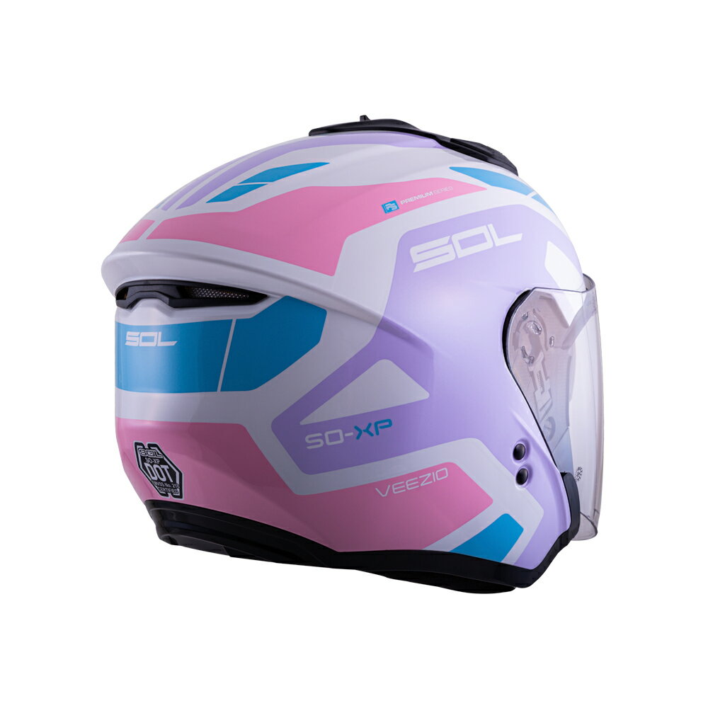 【SOL Helmets】SO-XP開放式安全帽 (領航員_白/紫) ｜ SOL安全帽官方商城 | SOL Helmets | 樂天市場Rakuten