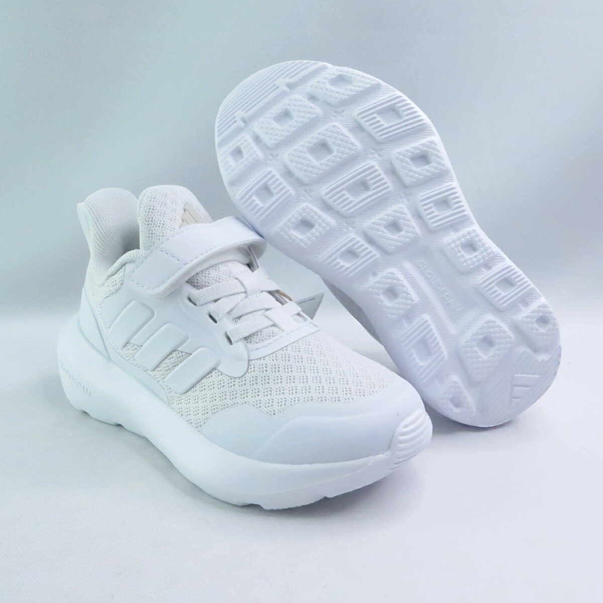 adidas IH2857 FortaRun 3.0 EL C 中童 運動鞋 慢跑鞋 魔鬼氈 白【iSport愛運動 ...