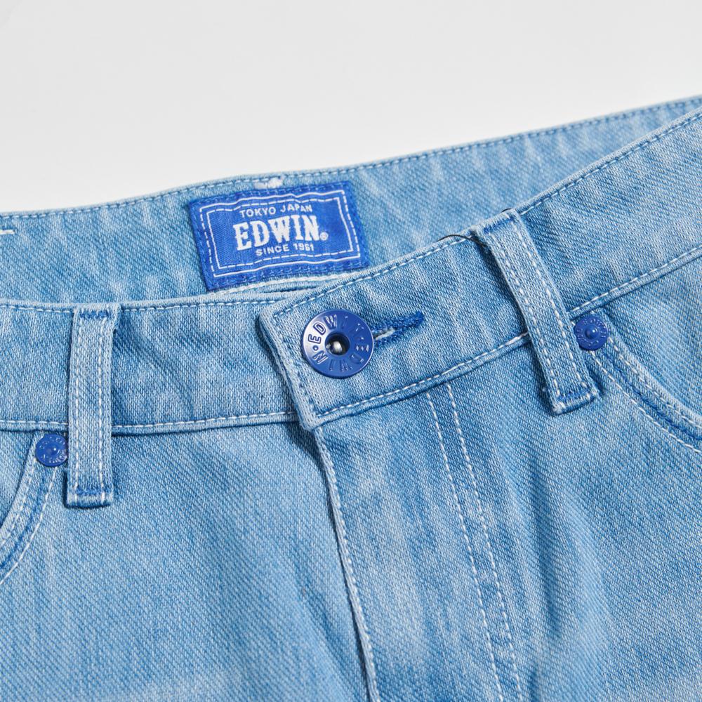 EDWIN EDGE x JERSEYS 迦績 超彈力丹寧錐形牛仔褲-女款 石洗藍 | EDWIN官方旗艦店直營店 | 樂天市場Rakuten