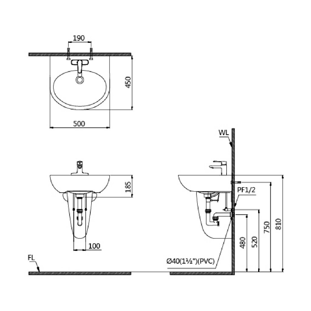CAESAR 凱撒衛浴 L2152D-P2443 L2152S-P2443 面盆瓷腳組 免運【領券滿額再折千12/31止】 | INFMARC | 樂天市場Rakuten