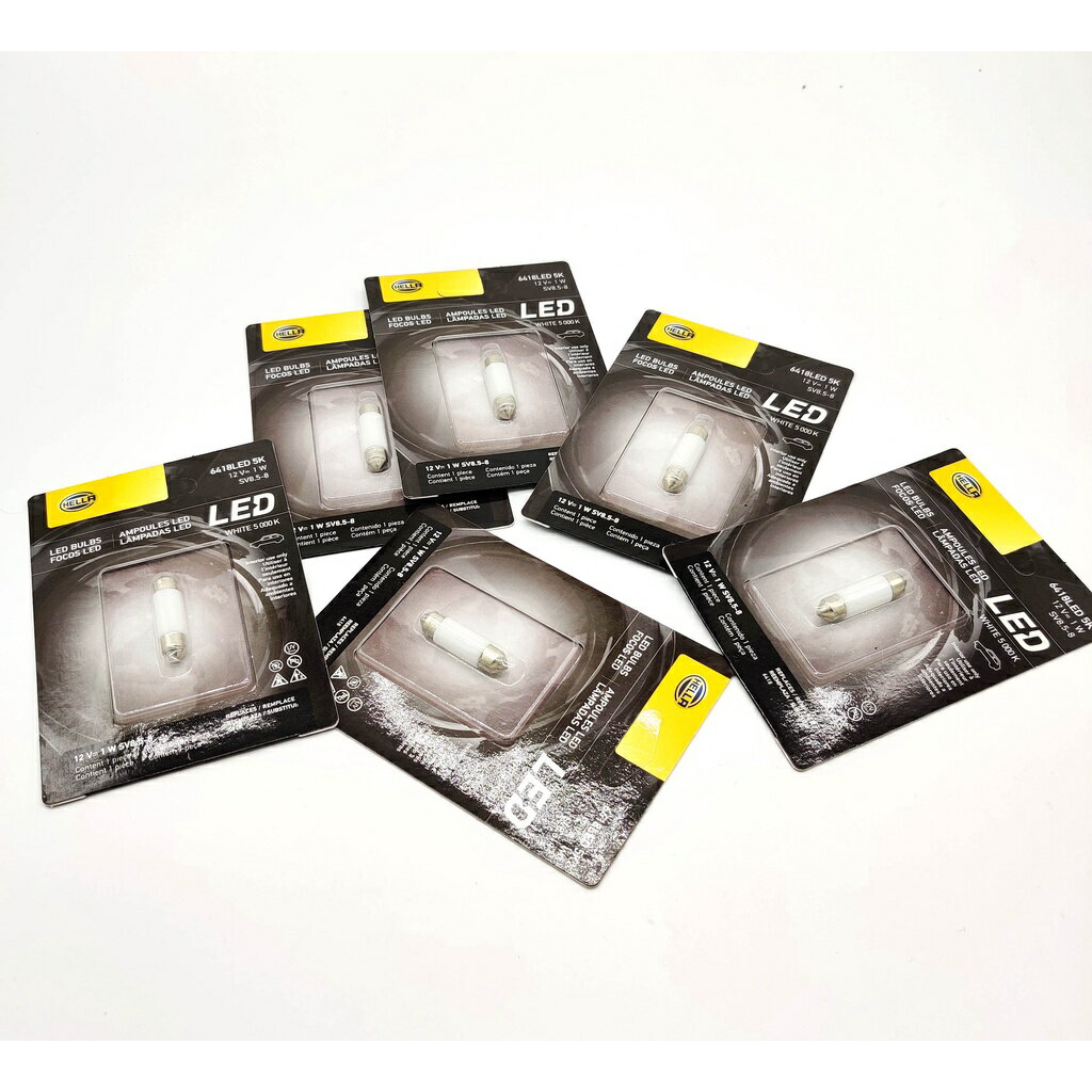 德國 OEM 燈具大廠 HELLA 出品 韓國製 T10 双尖 36mm 牌照燈 5000K LED 燈泡 小燈 | Chang Heng ...