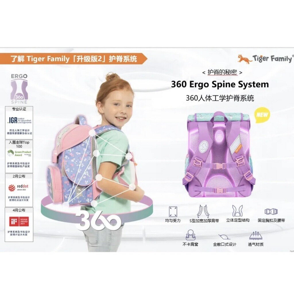帝安諾-實體店面 Tiger Family 學院風超輕量護脊書包 pro2 恐龍化石 TigerFamily | DIANNO直營店 | 樂天市場Rakuten