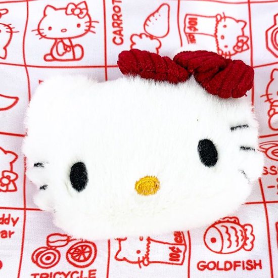 asdfkitty*KITTY復古紅格束口袋/立體大臉收納袋/置物袋/禮物袋-日本正版商品 | asdfkitty可愛家精品店直營店 | 樂天市場Rakuten