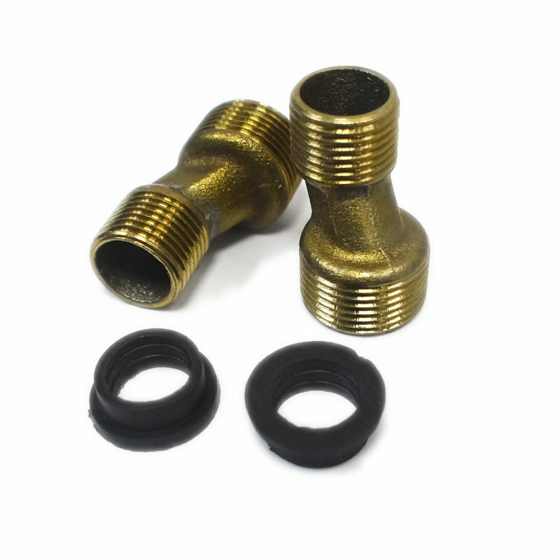 銅曲腳2入 轉接腳 附墊片 偏心接頭 水龍頭 轉接頭 轉角 牛角 S型 彎頭 調整 曲腳【AI335】123便利屋 | 123便利屋直營店 ...