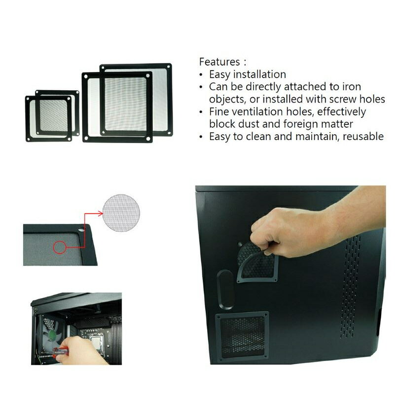 EVERCOOL Magnetic Fan Filter 12公分磁鐵式風扇濾網 (MFF-12) | BSTAR 3C週邊館 | 樂天市場 ...