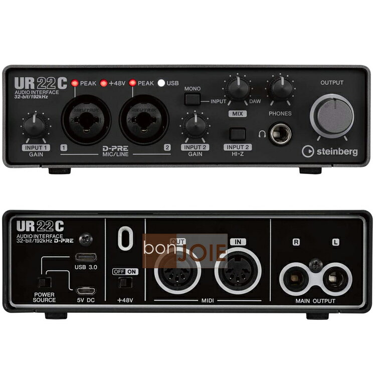 美國進口 新款 Steinberg UR22C 2IN/2OUT USB 3.0 Type C 錄音介面 Audio Interface 錄音 ...