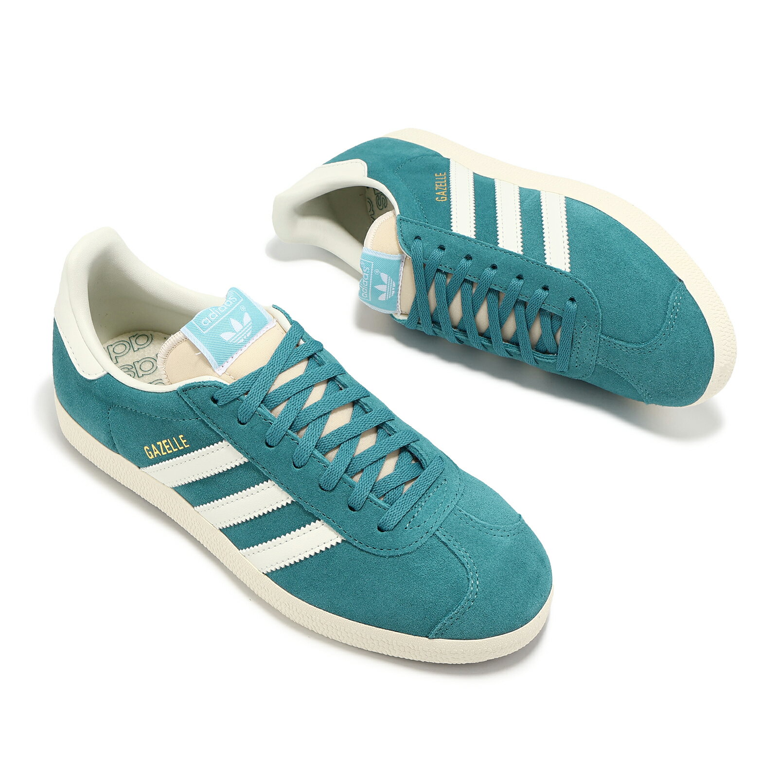 adidas 休閒鞋 Gazelle 男鞋 女鞋 藍綠 白 三條紋 麂皮 復古 情侶鞋 愛迪達 IG1061 | ACS跨運動 | 樂天市場 ...