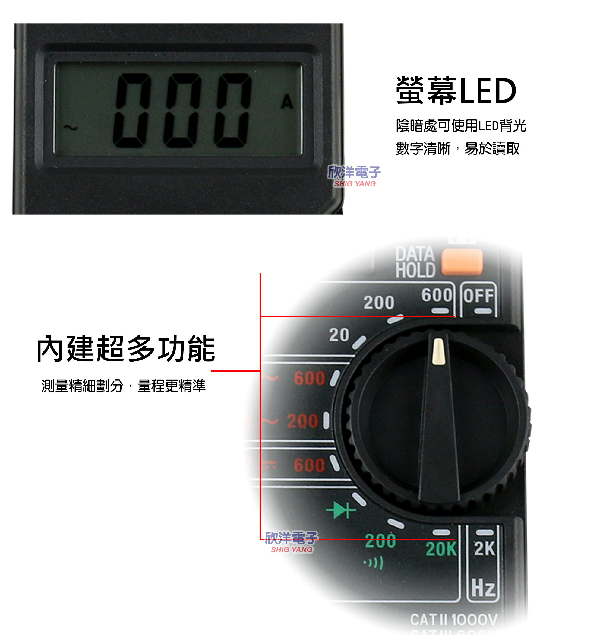 欣洋電子 ※ TES泰仕 交流數位鉤錶 (TES-3010A)交流電流/頻率/二極體/蜂鳴導通 | 欣洋電子生活館直營店 | 樂天市場Rakuten