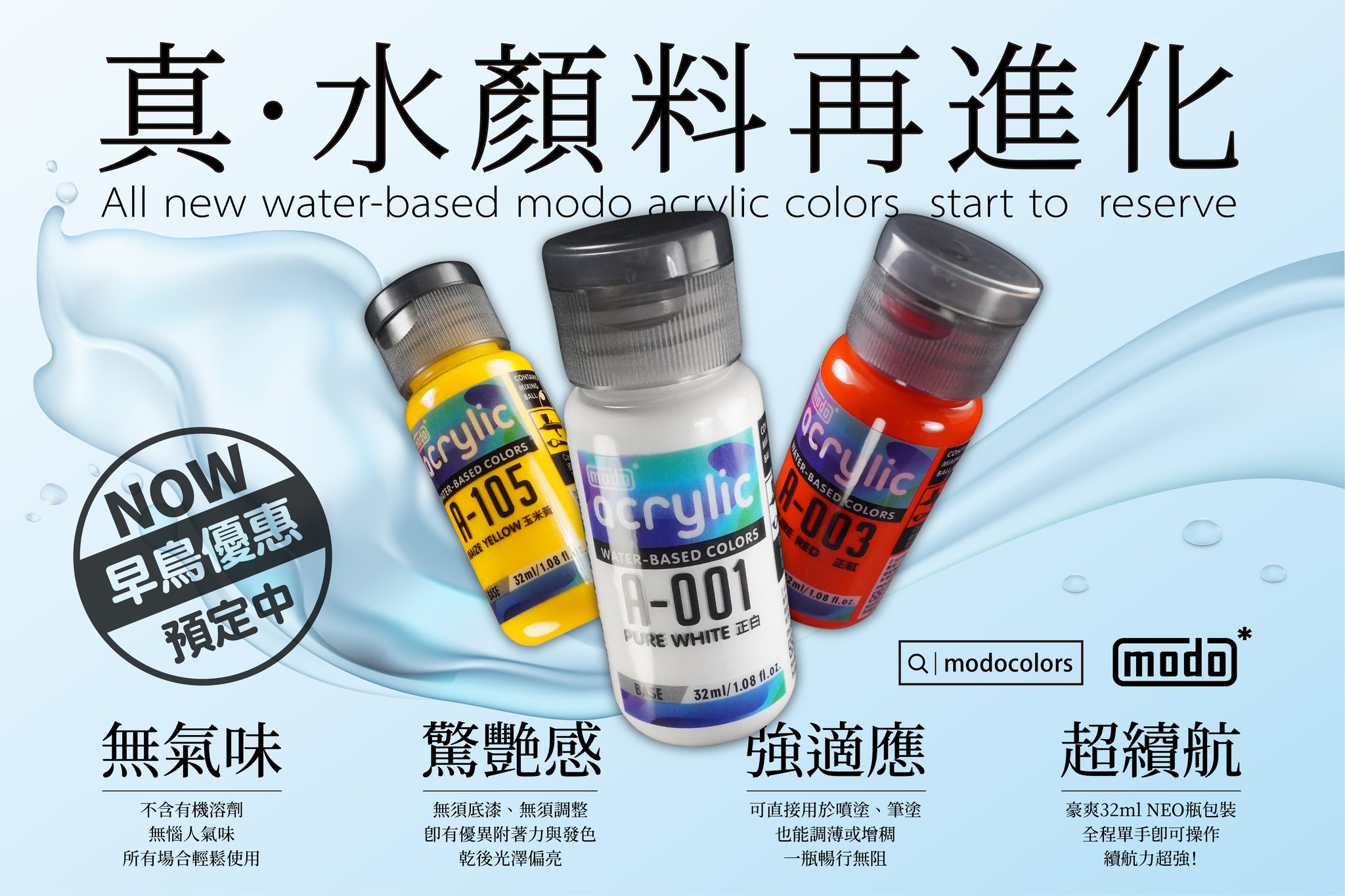 【鋼普拉】現貨 modo 摩多 水性漆 介質底漆系列 模型噴漆 增稠劑 噴塗柔化介質 金屬介質 AK31 光澤底漆-灰 | 鋼普拉 eye攝影直營店 | 樂天市場Rakuten