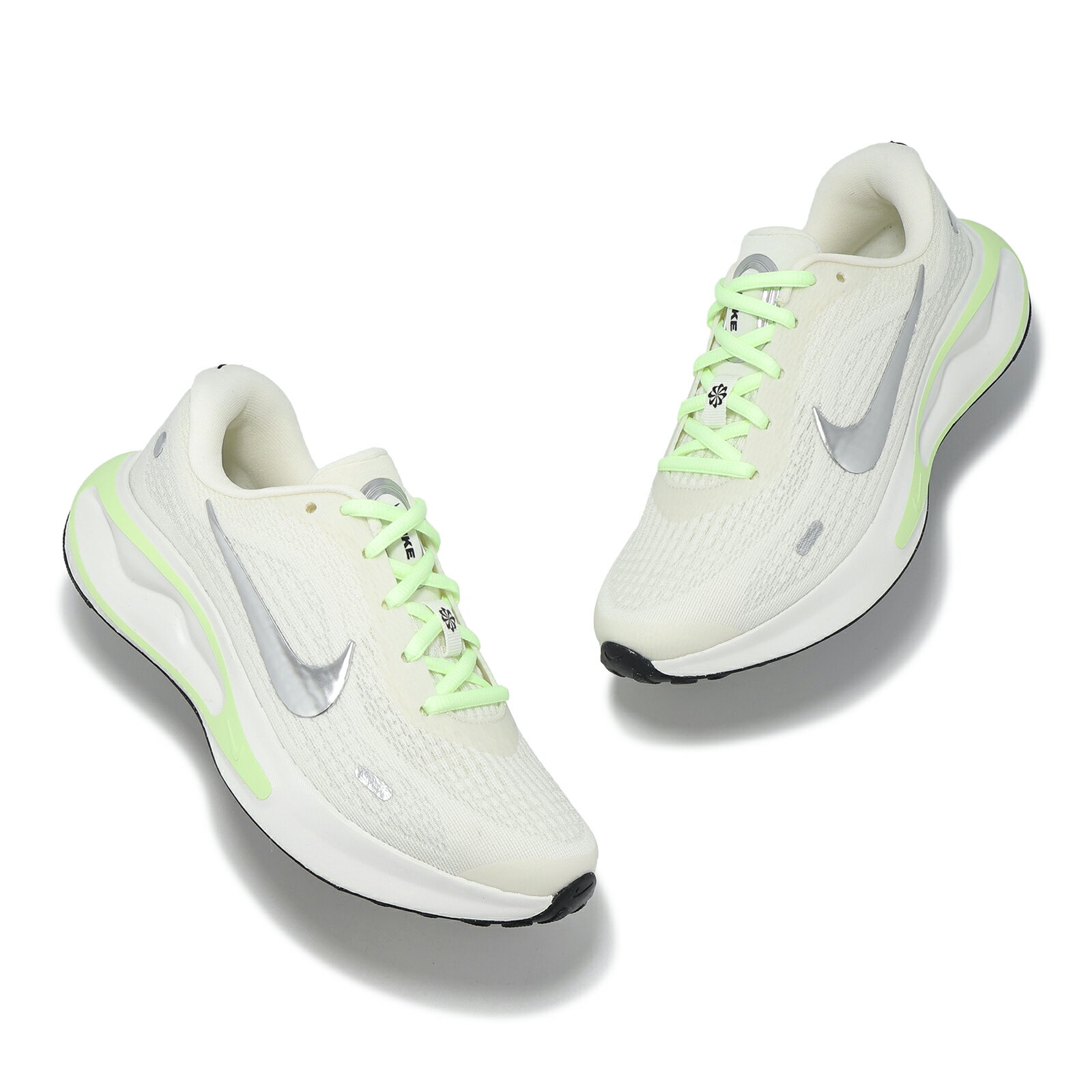 Nike 慢跑鞋 Wmns Journey Run 女鞋 米 銀 緩震 反光 運動鞋 FJ7765-115 | ACS跨運動 | 樂天市場 ...