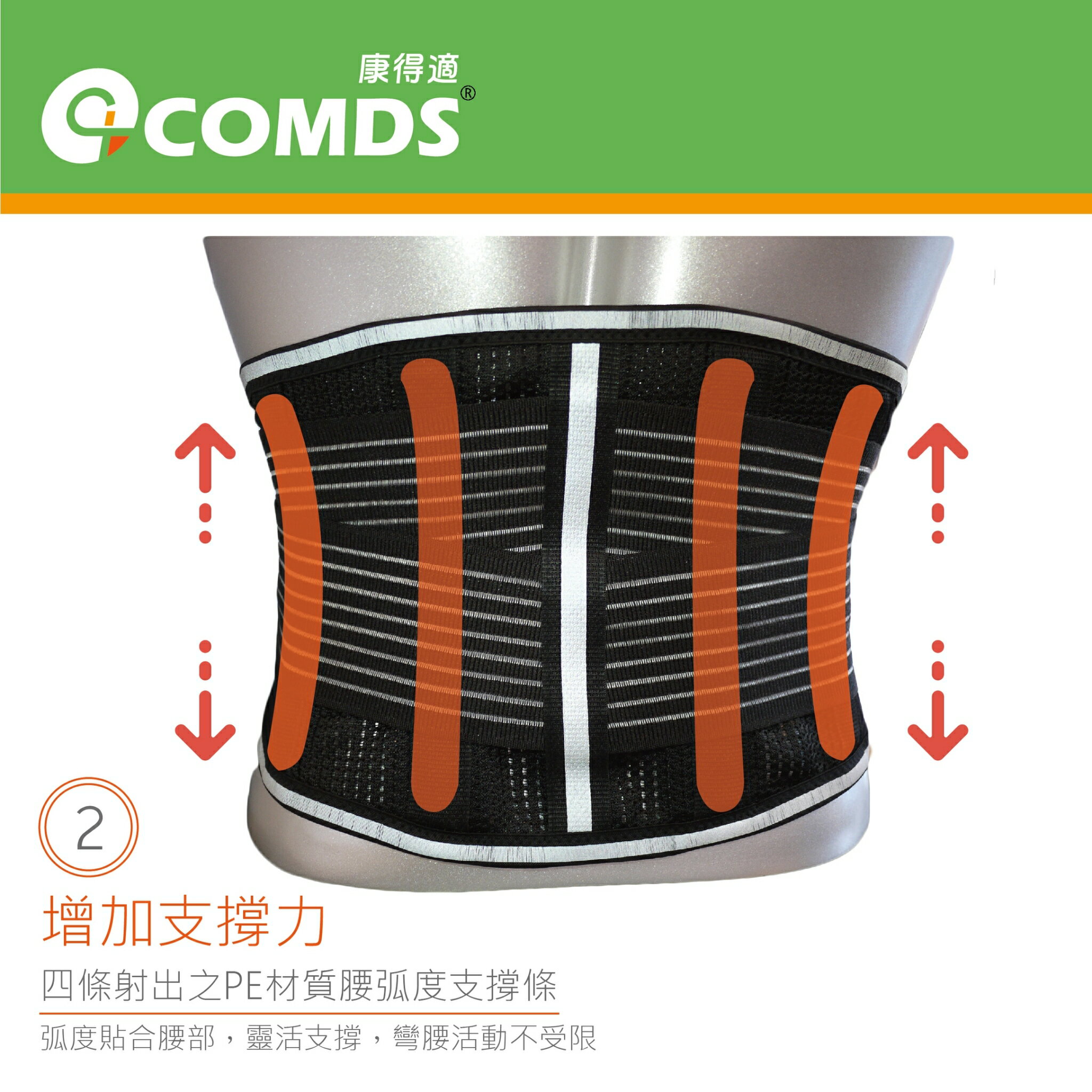 【康得適-COMDS】 反光纖薄護腰UL-501 | 健康之星 | 樂天市場Rakuten