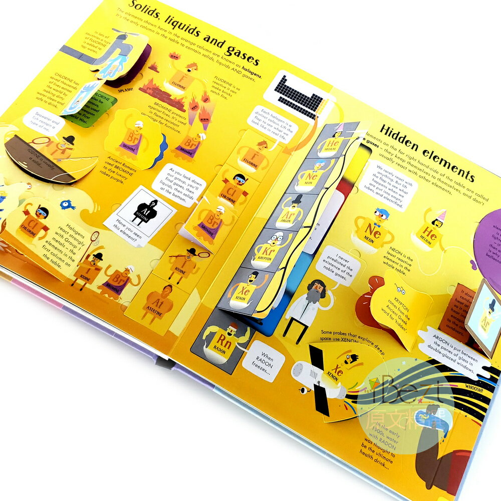 Usborne Lift-the-flap Periodic Table | 化學 | 元素 | 週期表 | 翻翻書 | 英國 | 進口 ...