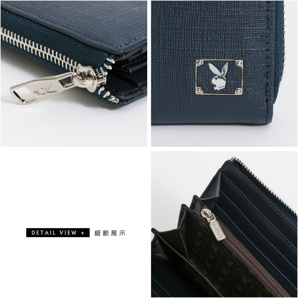 PLAYBOY - L拉長夾 Refine系列 - 藍色 | Jiunnhwa線上購物 | 樂天市場Rakuten