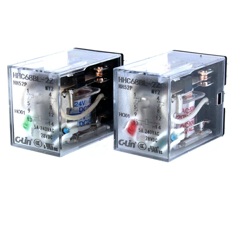 欣靈小型電磁繼電器HHC68BL-2Z HH52P MY2 DC24VDC12V 中間帶燈座 | 協貿國際日用品生活14館 | 樂天市場Rakuten