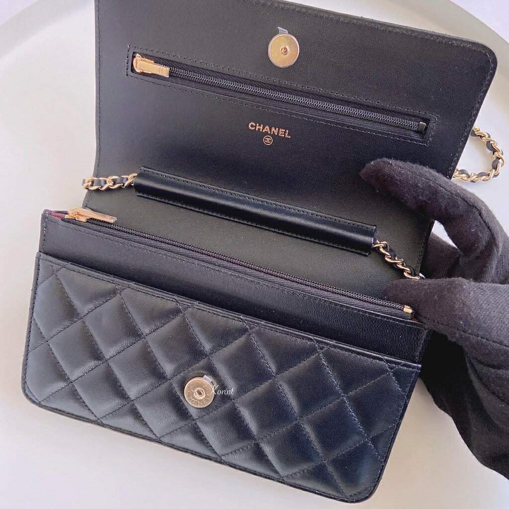 CHANEL WOC包 小羊皮 WOC 黑金配色款 | konnt boutique | 樂天市場Rakuten