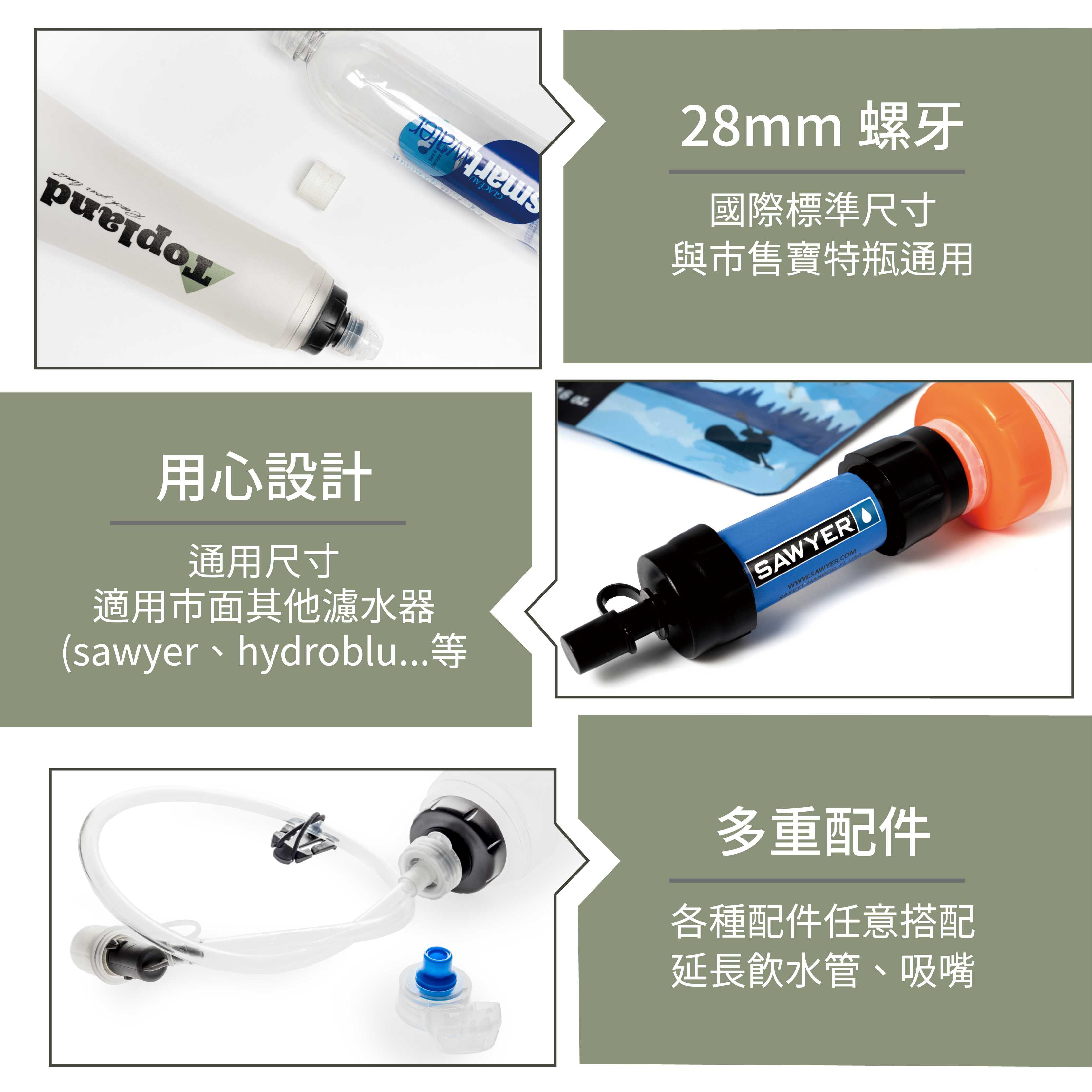 台灣《Topland》Filter Bladder 行動濾水器 3000ML 常規版 | 享趣戶外 | 樂天市場Rakuten