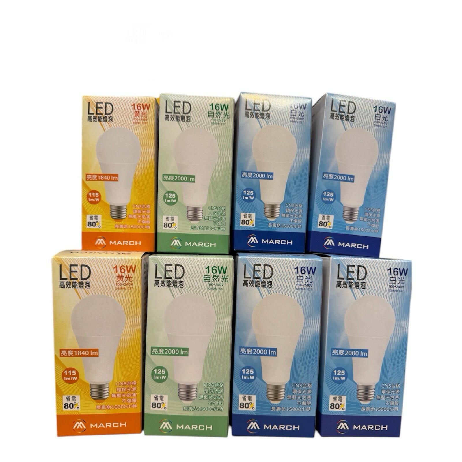 MARCH LED 16W 13W 12W 10W 5W 3W 燈泡 球泡 E27 全電壓 黃光自然光白光 | 好時光專業照明 | 樂天市場Rakuten