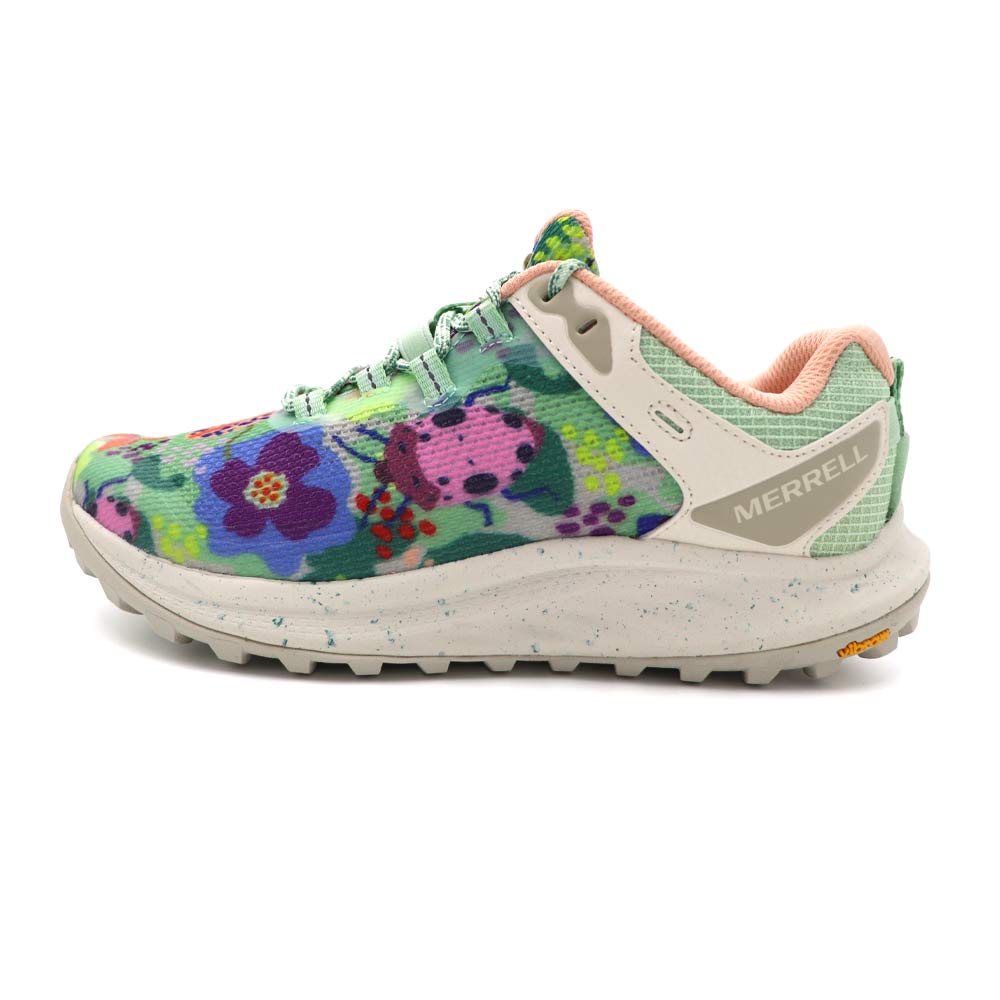 【全館滿額折】 Merrell Antora 3 Botanist 綠印花 網布 黃金大底 止滑 環境友善 休閒 戶外鞋 女款 J2402 ...