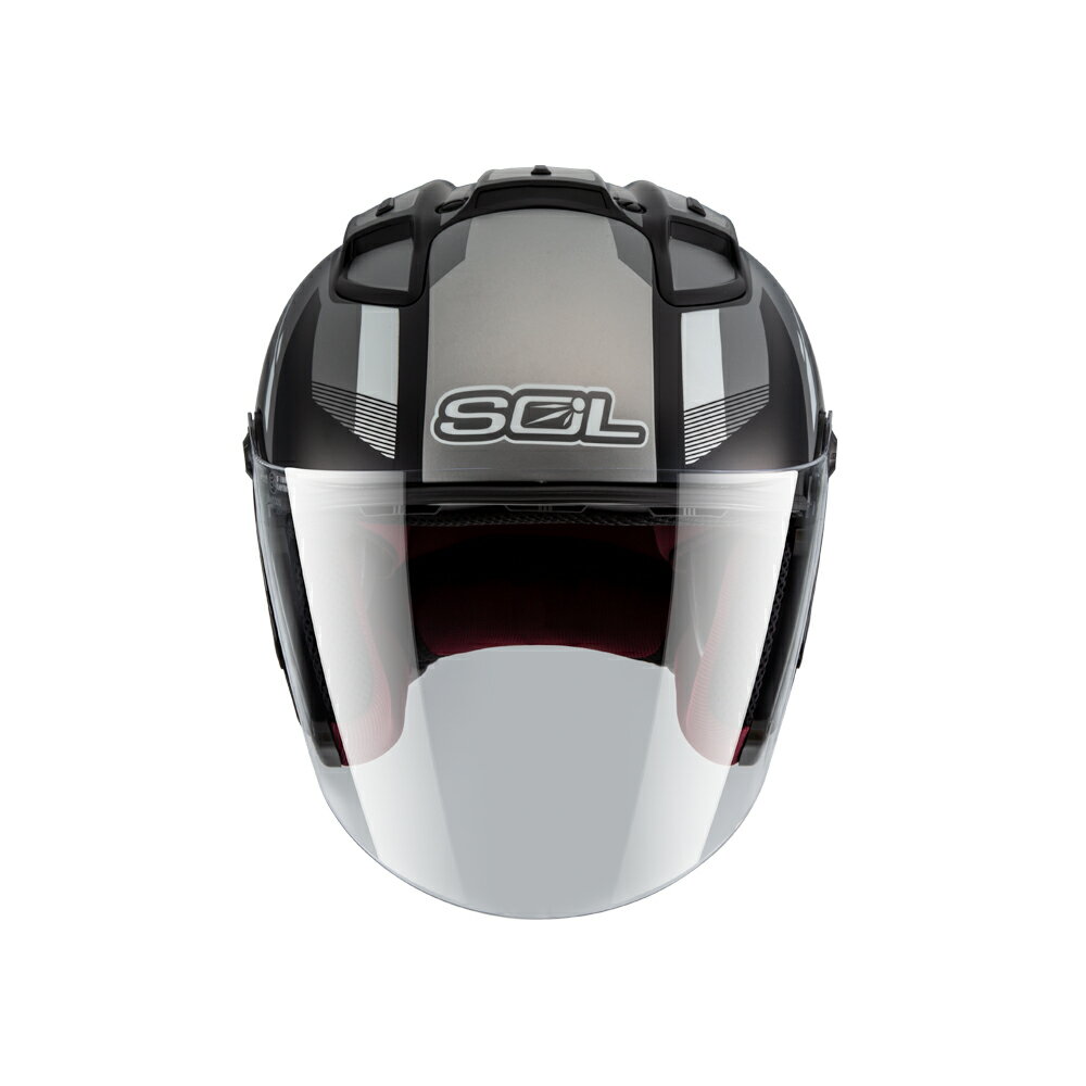 【SOL Helmets】27S開放式安全帽 (星艦_消光黑/銀) ｜ SOL安全帽官方商城 | SOL Helmets | 樂天市場Rakuten