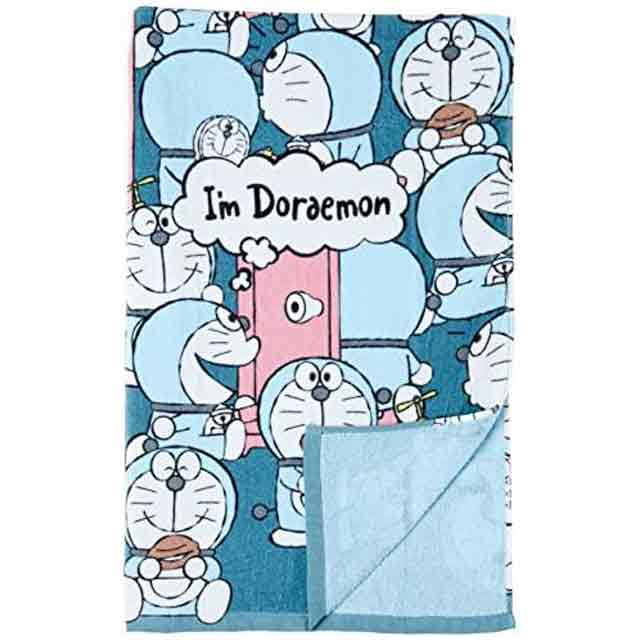 小禮堂 哆啦A夢 棉質抗菌長毛巾 40x110cm (藍滿版款) | 小禮堂－樂天旗艦店直營店 | 樂天市場Rakuten