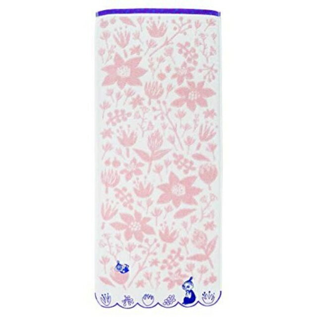 小禮堂 Moomin 棉質長毛巾 34x80cm (白粉花朵小不點款) | 小禮堂－樂天旗艦店直營店 | 樂天市場Rakuten