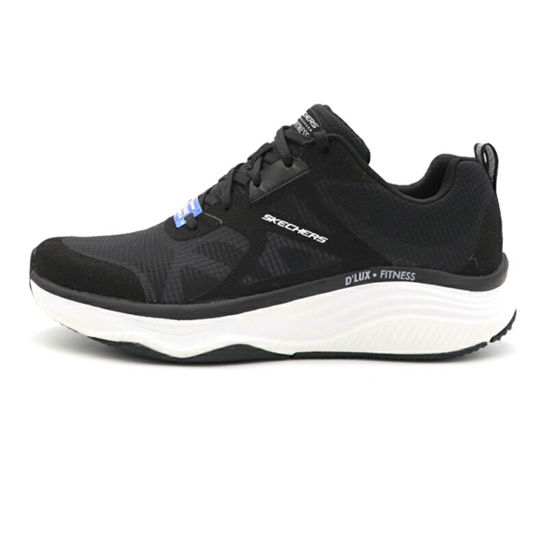 【全館滿額折】 Skechers D'Lux Fitness 黑白 寬楦 網布 避震 透氣 運動鞋 男款 NO.B2623 ...