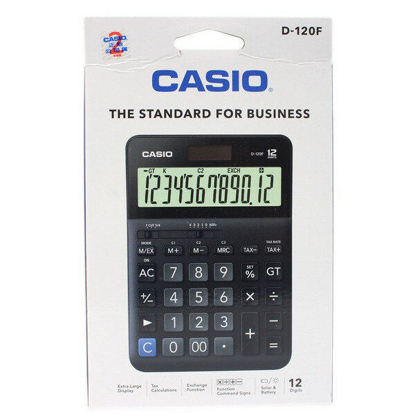 CASIO 卡西歐 D-120F 12位數商用計算機/一台入(促800)【領券滿額再折千10/31止】 | 旻泉精品批發網直營店 | 樂天市場Rakuten