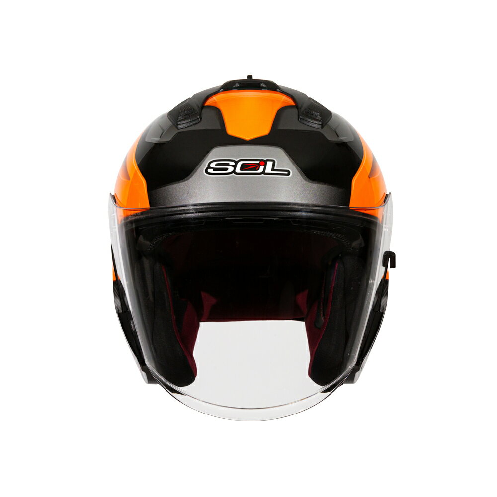 【SOL Helmets】SO-XP開放式安全帽 (動力_黑/橘) ｜ SOL安全帽官方商城 | SOL Helmets | 樂天市場Rakuten