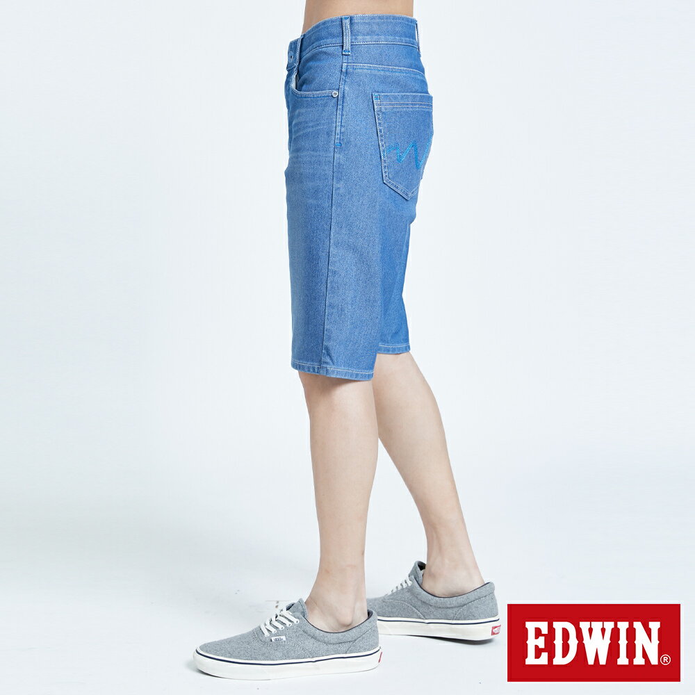 EDWIN JERSEYS迦績 EJ3 透氣寬鬆牛仔短褲-男款 拔淺藍 | EDWIN官方旗艦店直營店 | 樂天市場Rakuten