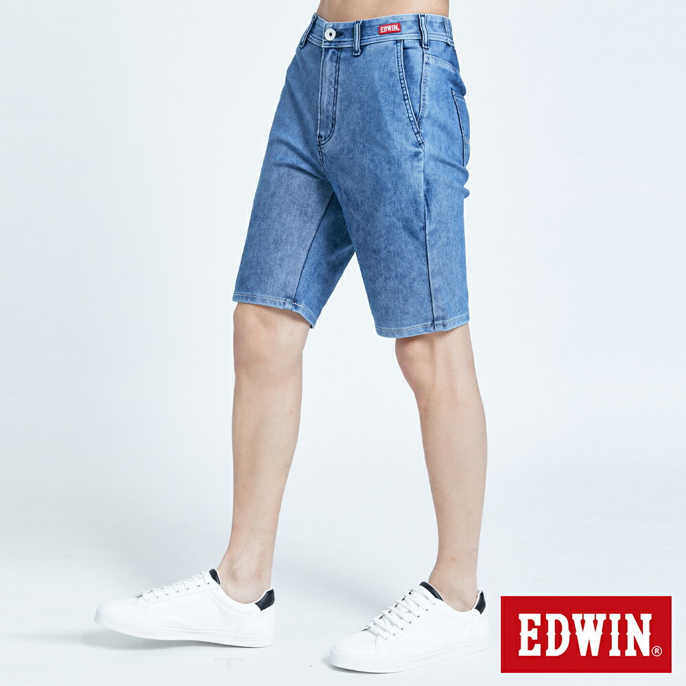 EDWIN 男款 JERSEYS迦績 EJ2 透氣紅標牛仔短褲 (拔淺藍) | EDWIN官方旗艦店直營店 | 樂天市場Rakuten