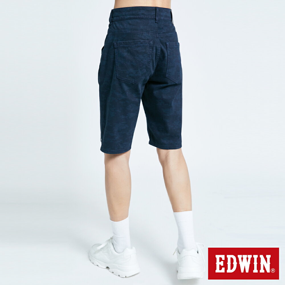 EDWIN 男款 JERSEYS 迦績 EJ2 加大碼 棉涼感迷彩短褲 (黑藍色) #滿額折抵 | EDWIN官方旗艦店直營店 | 樂天市場Rakuten