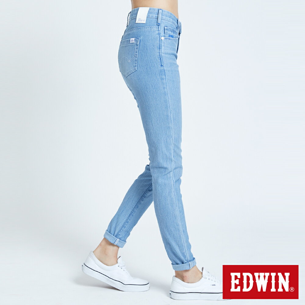 特降品↘EDWIN JERSEYS 迦績 EJ2 超彈窄直筒牛仔褲-女款 重漂藍 SKINNY | EDWIN官方旗艦店直營店 | 樂天市場Rakuten