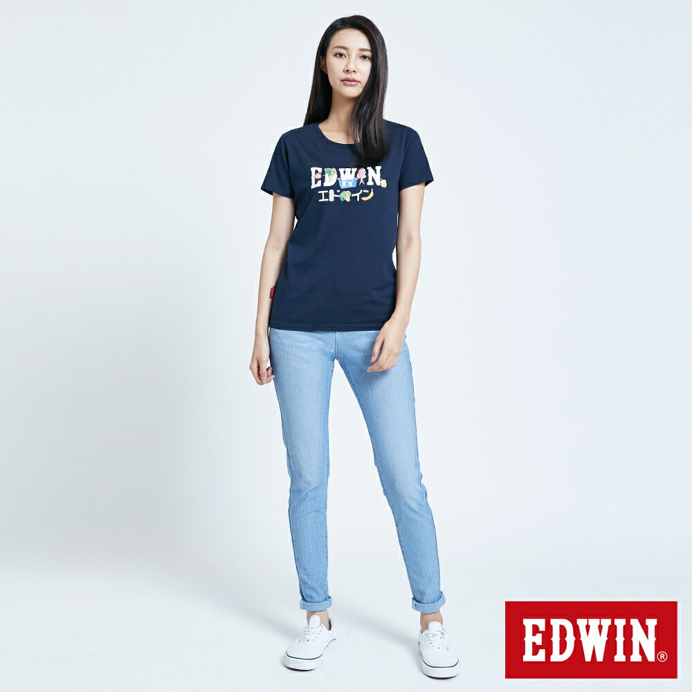 特降品↘EDWIN JERSEYS 迦績 EJ2 超彈窄直筒牛仔褲-女款 重漂藍 SKINNY | EDWIN官方旗艦店直營店 | 樂天市場Rakuten