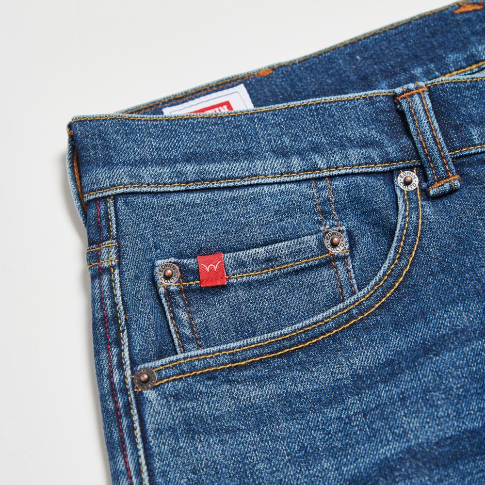 EDWIN RED LABEL 365 溫控丹寧中直筒牛仔褲-男款 石洗綠 #滿額折抵 | EDWIN官方旗艦店直營店 | 樂天市場Rakuten