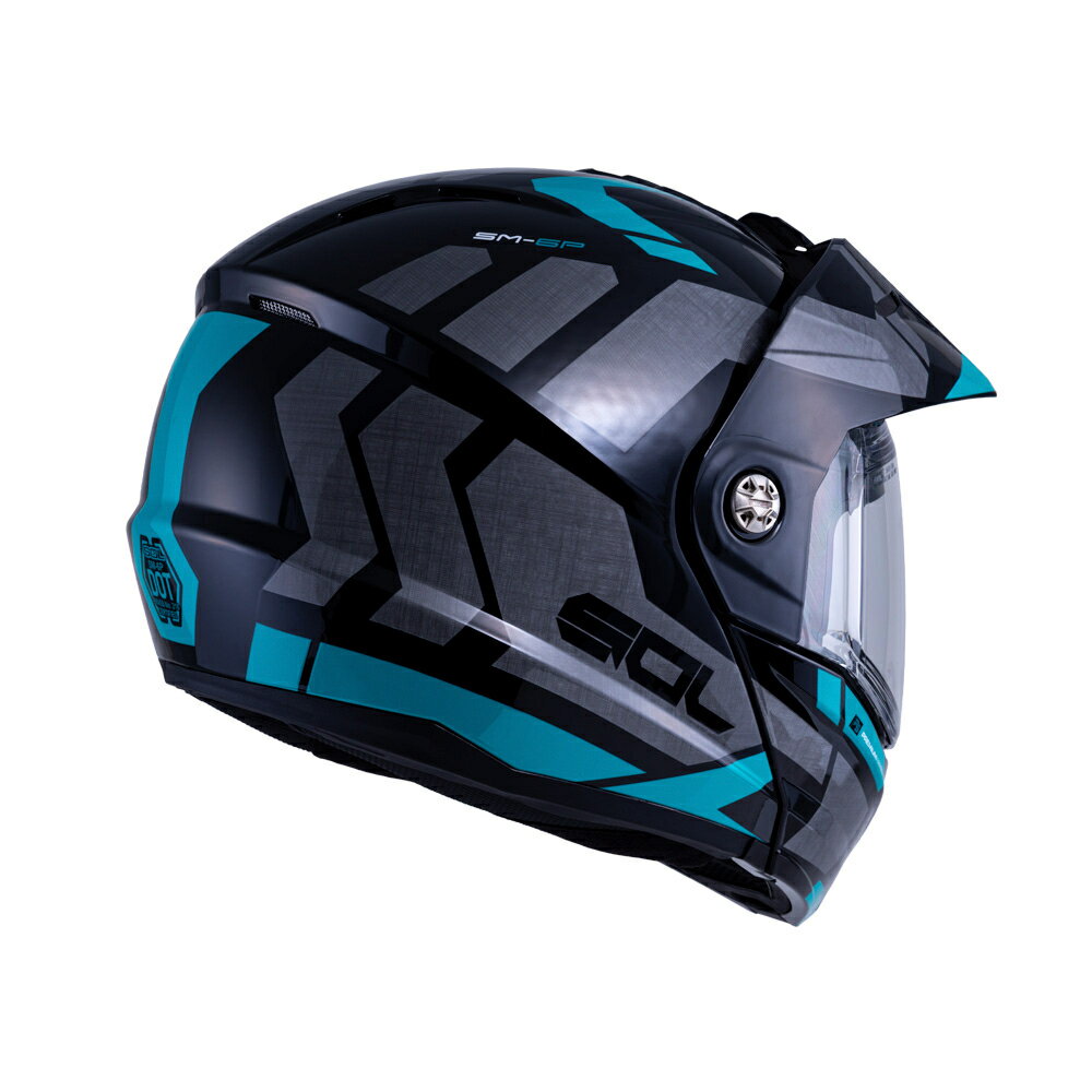 【SOL Helmets】SM-6P複合可掀式安全帽 (前衛者_黑/綠) ｜ SOL安全帽官方商城 | SOL Helmets | 樂天市場Rakuten