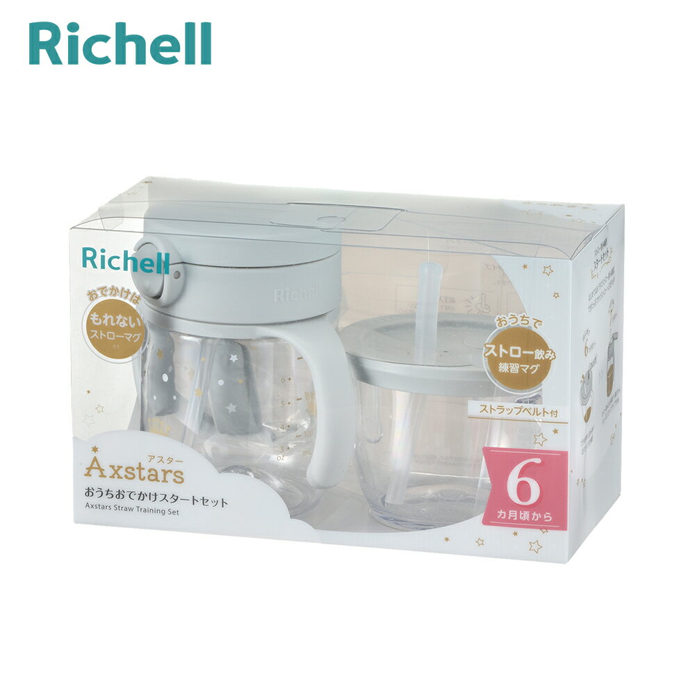 【Richell 利其爾】AX系列 幻夢學習水杯組合200ml水杯+150ml訓練杯-兩款-星空/木馬(2023新款上市 | 虎兒寶直營店 | 樂天市場Rakuten