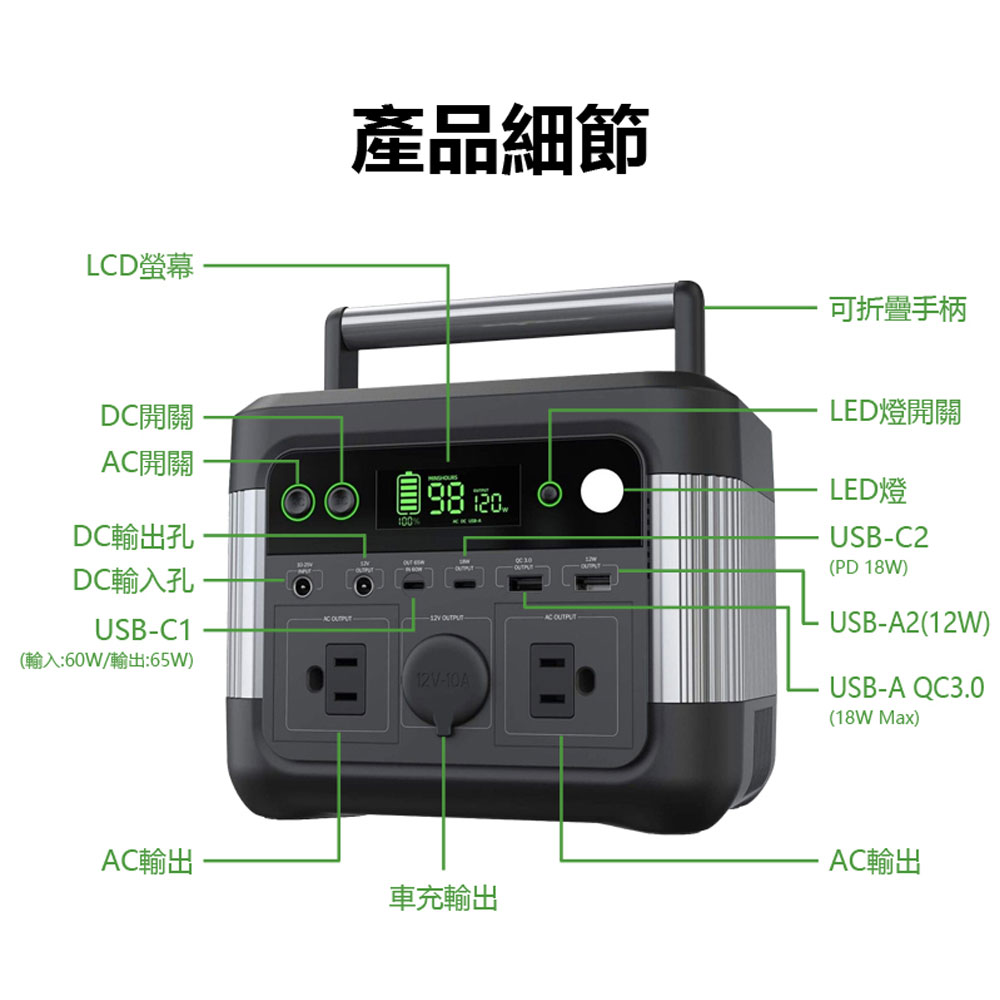 VPS-PU300 300W多功能大電量應急照明/充電行動電源80000型 AC/DC/USB | 小婷電腦旗艦店直營店 | 樂天市場Rakuten