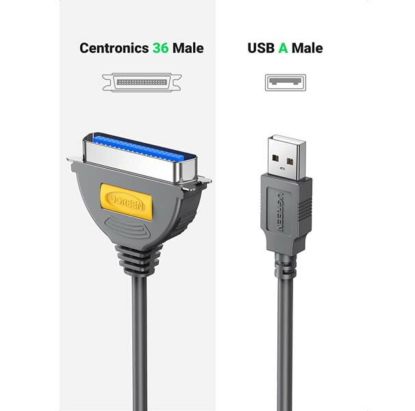 [3美國直購] UGREEN USB to Parallel Port USB to IEEE1284 CN36 Centronics ...