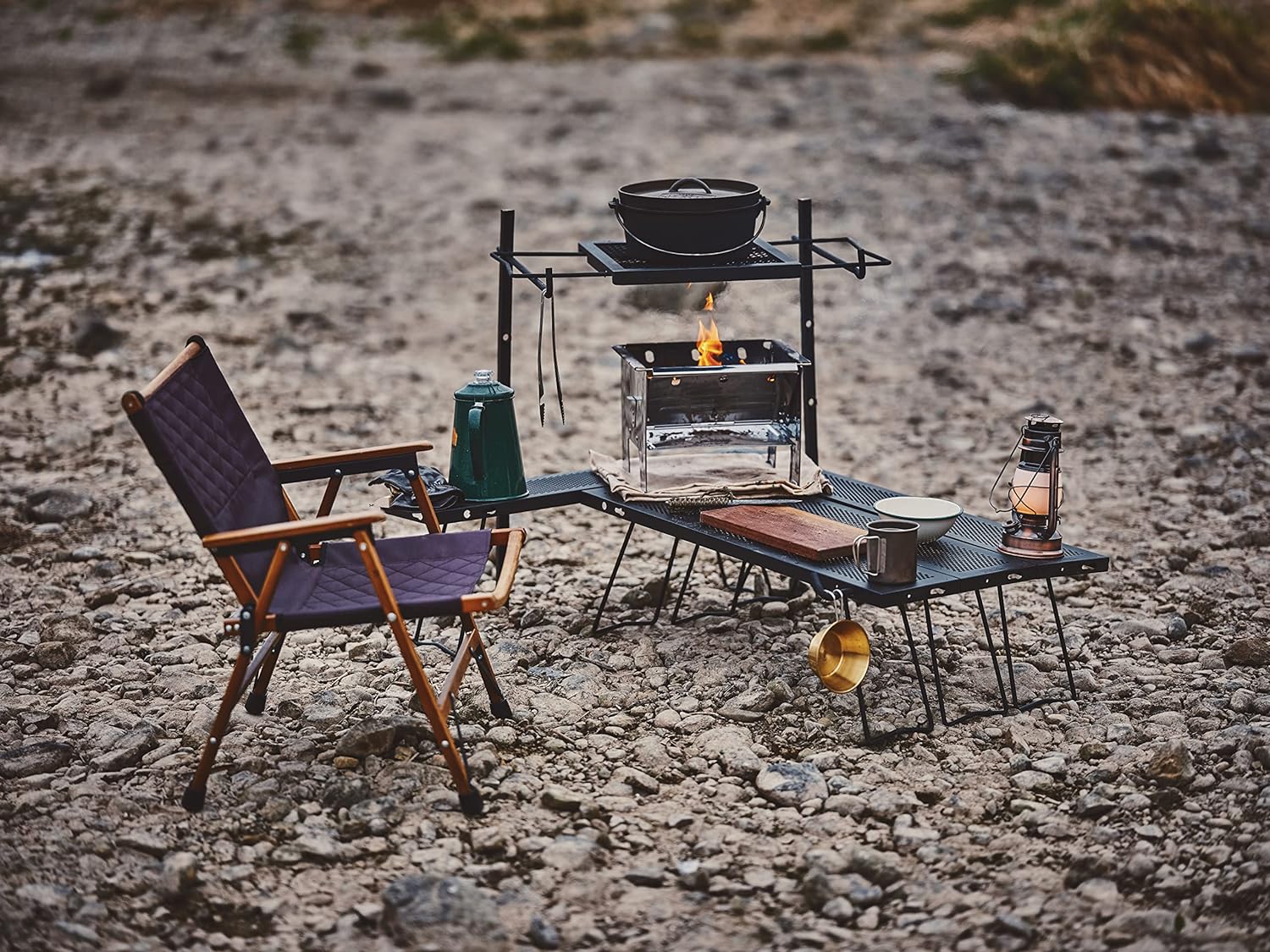 日本代購 ONOE 尾上製作所 MT-8317-III 圍爐 露營桌 圍爐桌 焚火台邊桌 折疊桌 烤肉 鐵製 附收納袋 | 配件王日本精品直營店 | 樂天市場Rakuten