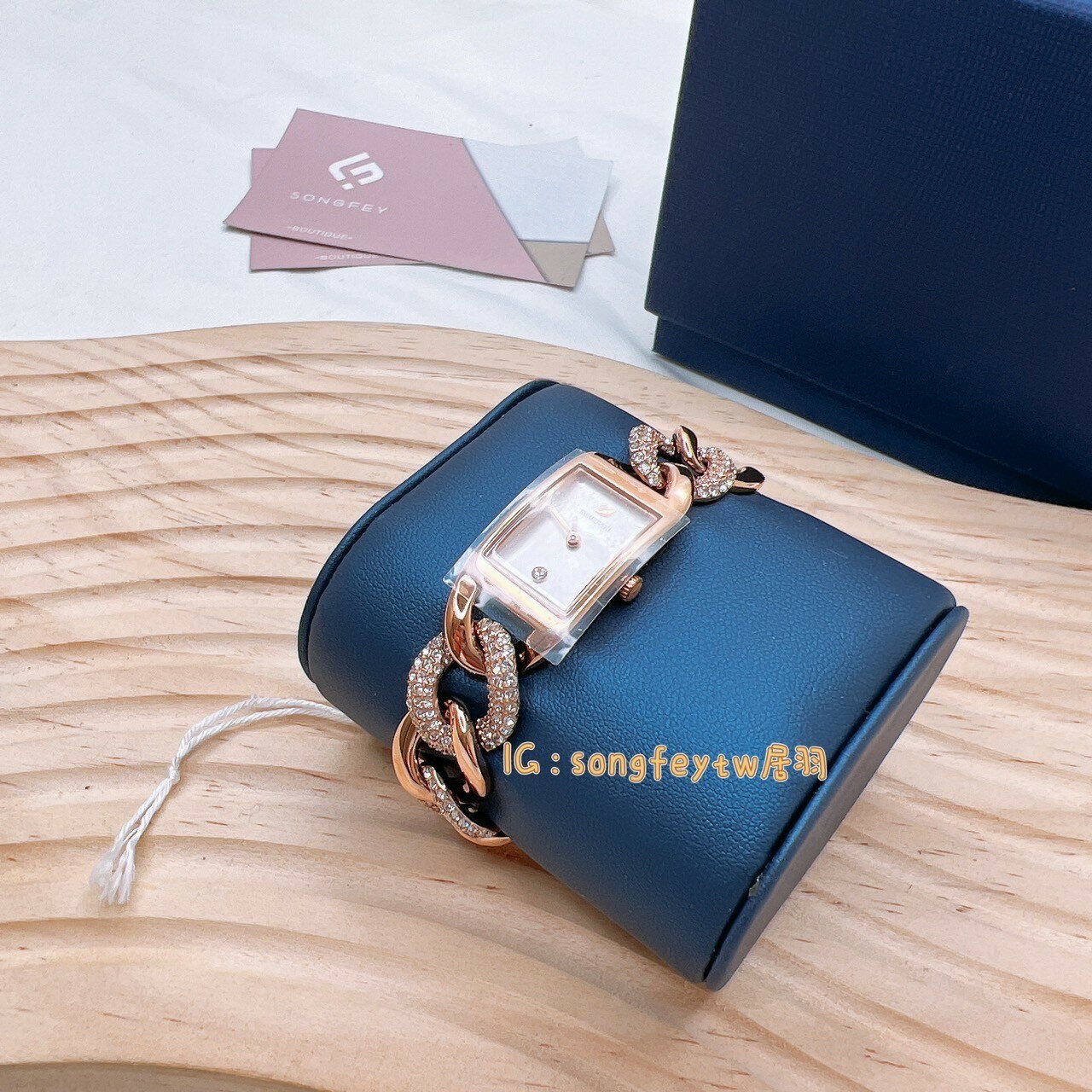 美國代購🇺🇸台灣現貨 施華洛世奇 玫瑰金水晶時尚腕錶 方錶 5519327【送禮精選★APP下單點數4倍送】 | songfey頌霏精品 ...