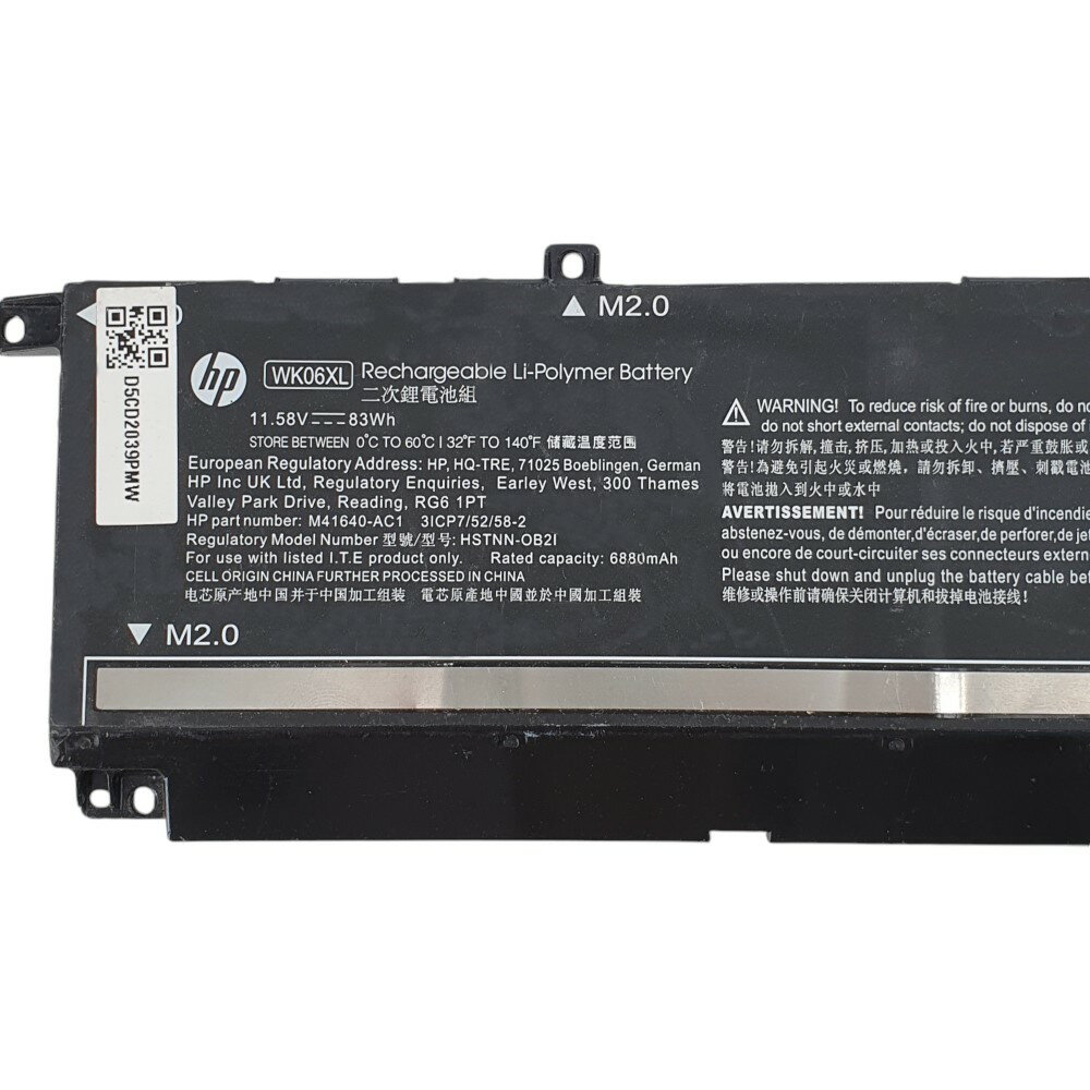 HP 惠普 WK06XL 原廠 電池 Omen 16-B C K N XF W WF WD系列 17-CK系列 | 筆電達人直營店 | 樂天 ...