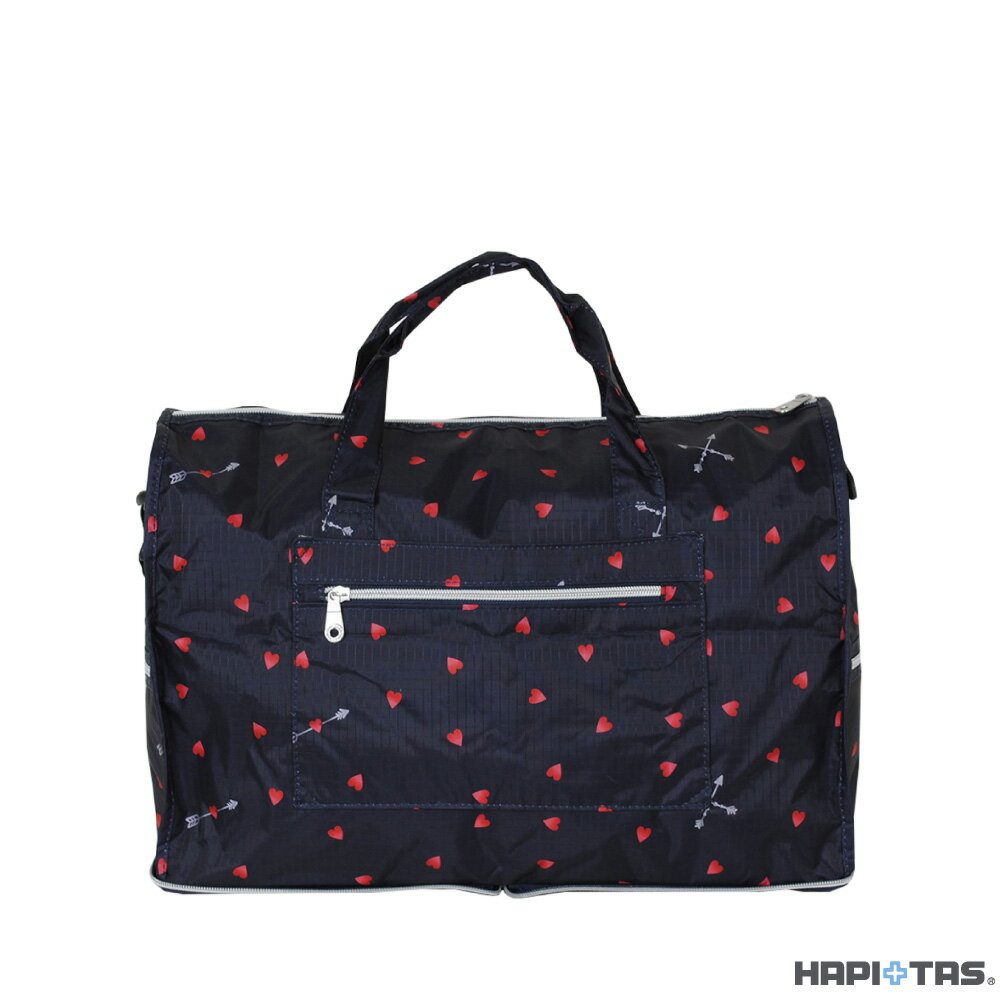HAPITAS 深藍愛心 旅行袋 行李袋 摺疊收納旅行袋 插拉桿旅行袋 H0002 H0004-399 (小/大) | Hou Wu Boutique 好物不停直營店 | 樂天市場Rakuten