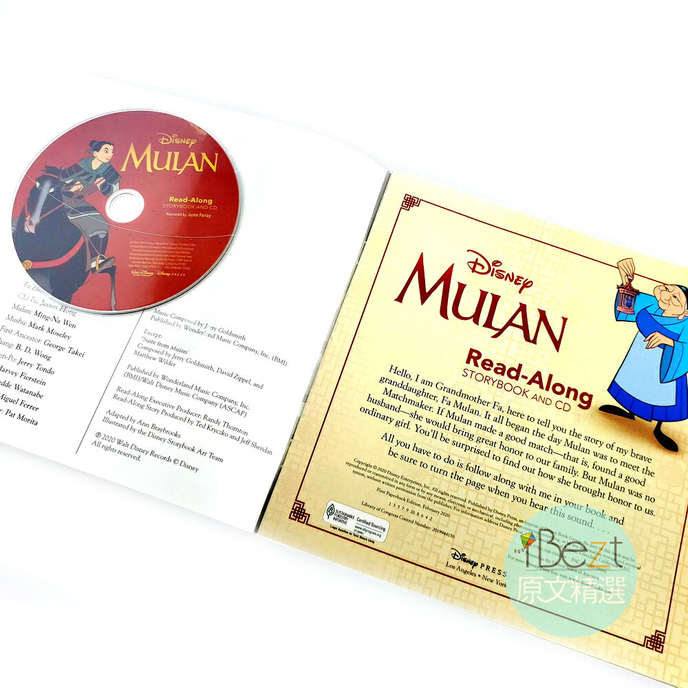 Mulan Read-Along Storybook and CD | 安妮獎最佳動畫片獎項 | 花木蘭 | Disney | 有聲書 ...