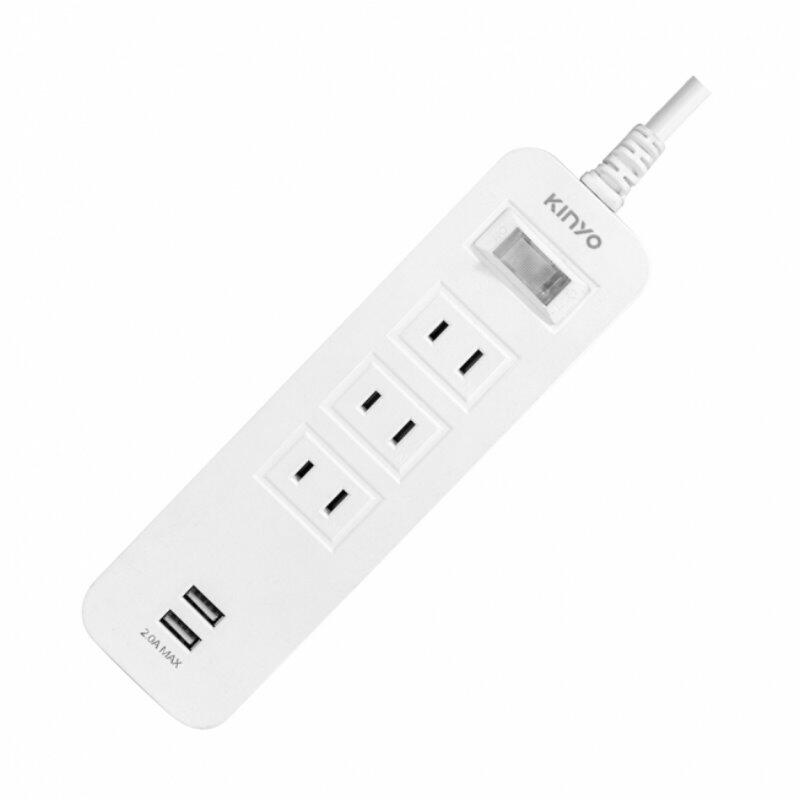 KINYO 1開3插雙USB延長線CGU213 6-9尺 電源延長線USB充電器 快充 台灣製 【GL274-6】123便利屋 | 123便利 ...