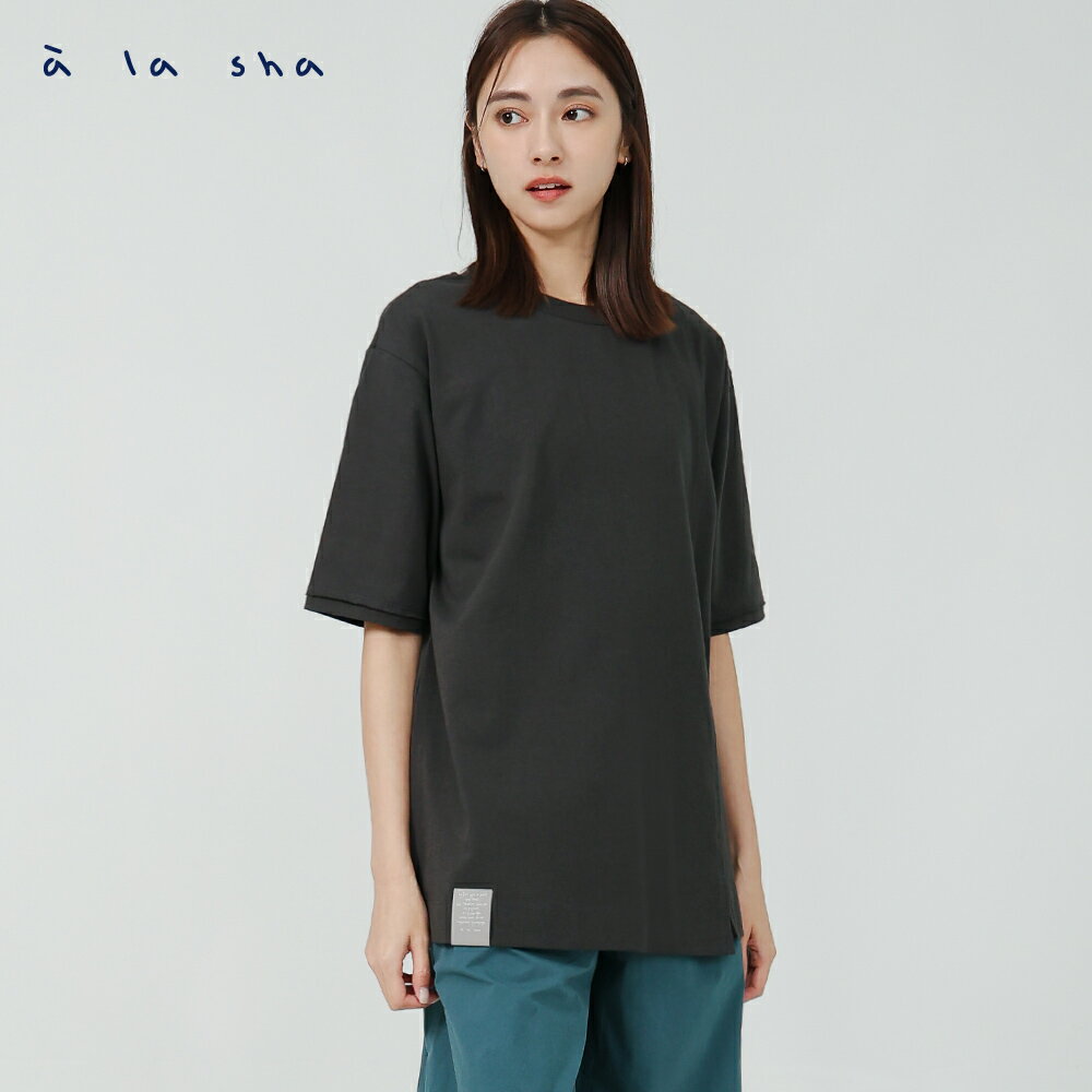 a la sha LOGO彩色幾何印花長版T | a la sha直營店 | 樂天市場Rakuten